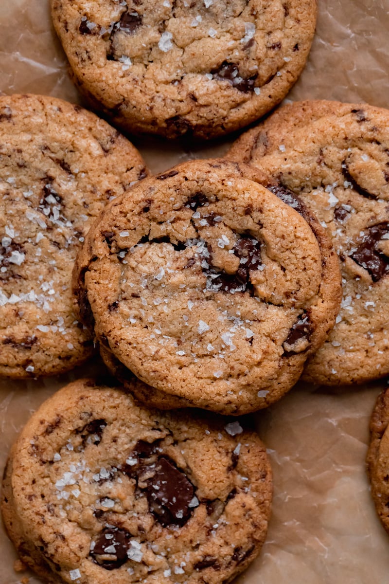 Brown Butter Spelt Chocolate Chip Cookies - Fanciful Eats