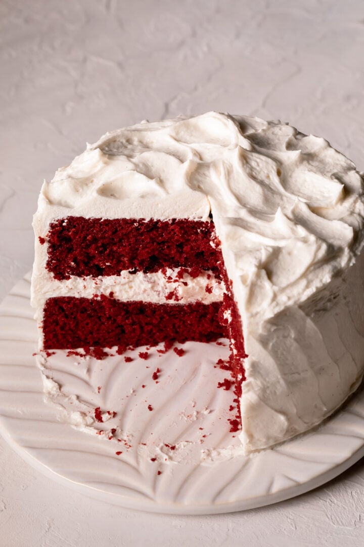 Small Red Velvet Cake - Fanciful Eats