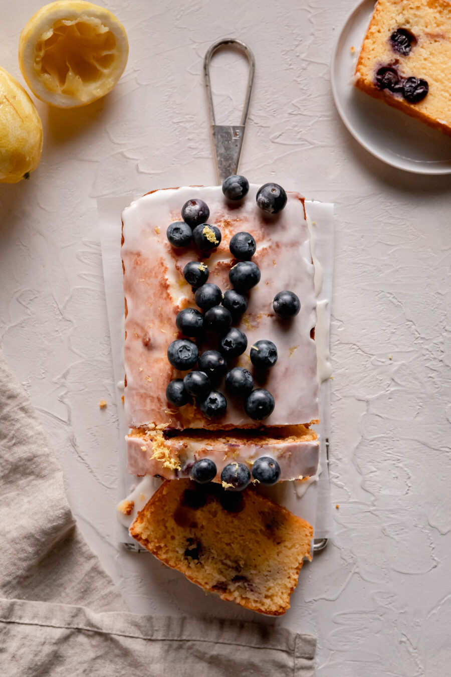 Lemon Blueberry Ricotta Pound Cake - Fanciful Eats