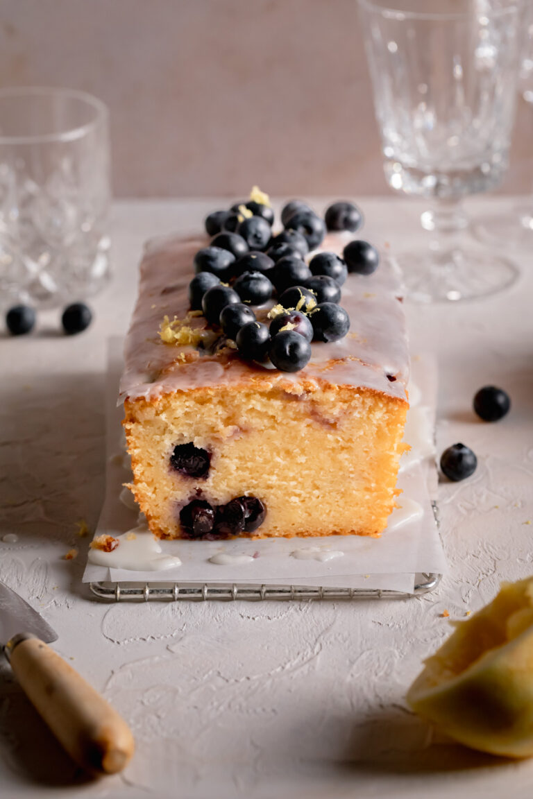 Lemon Blueberry Ricotta Pound Cake - Fanciful Eats
