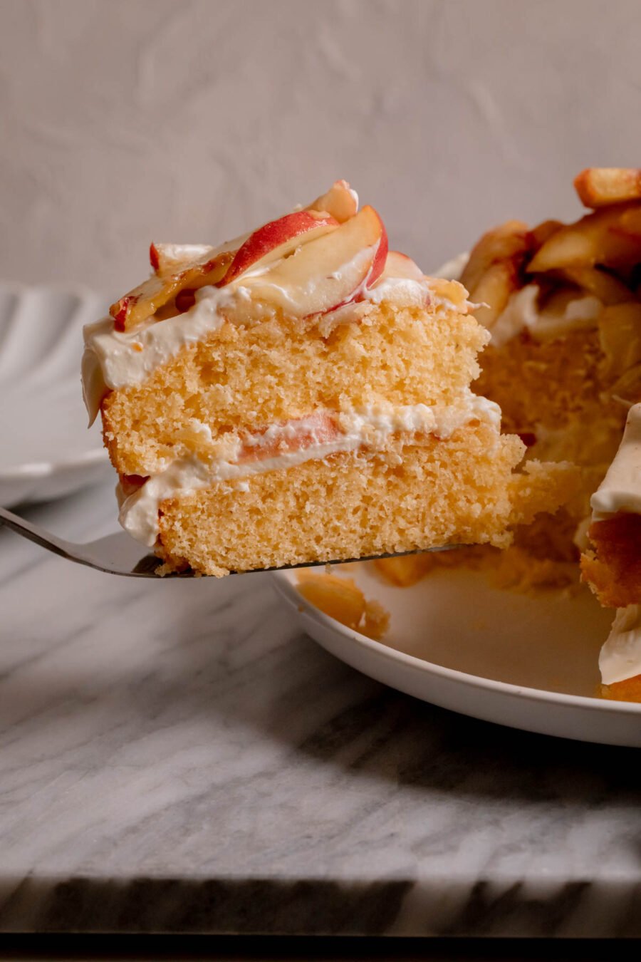 Peach Mascarpone Cake - Fanciful Eats