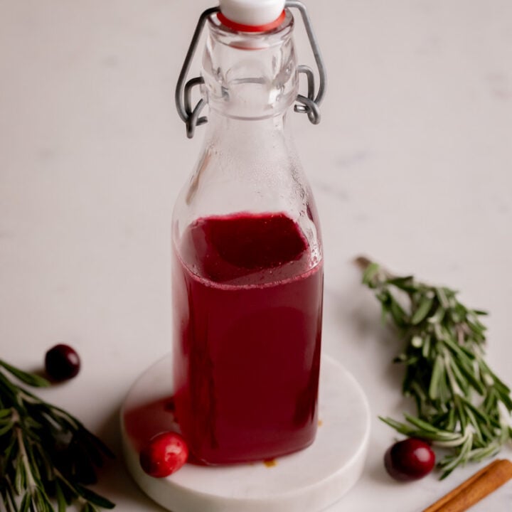 Spiced Cranberry Syrup - Fanciful Eats