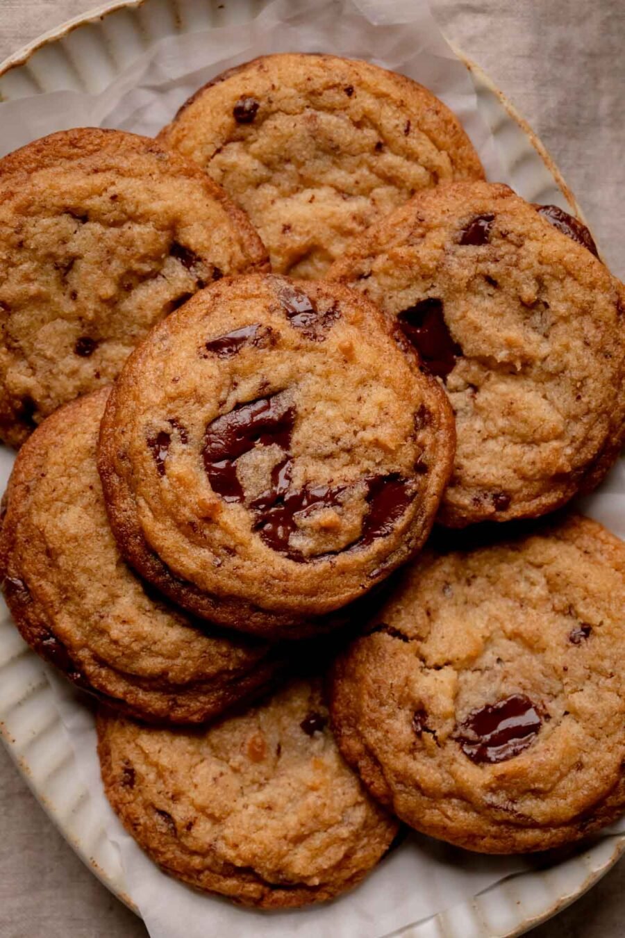 Brown Butter Miso Chocolate Chip Cookies - Fanciful Eats