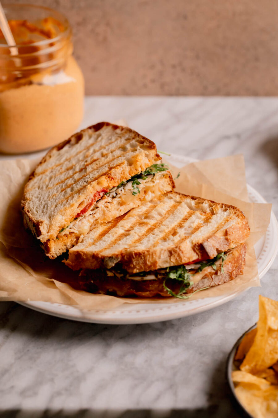 Chipotle Turkey Panini - Fanciful Eats
