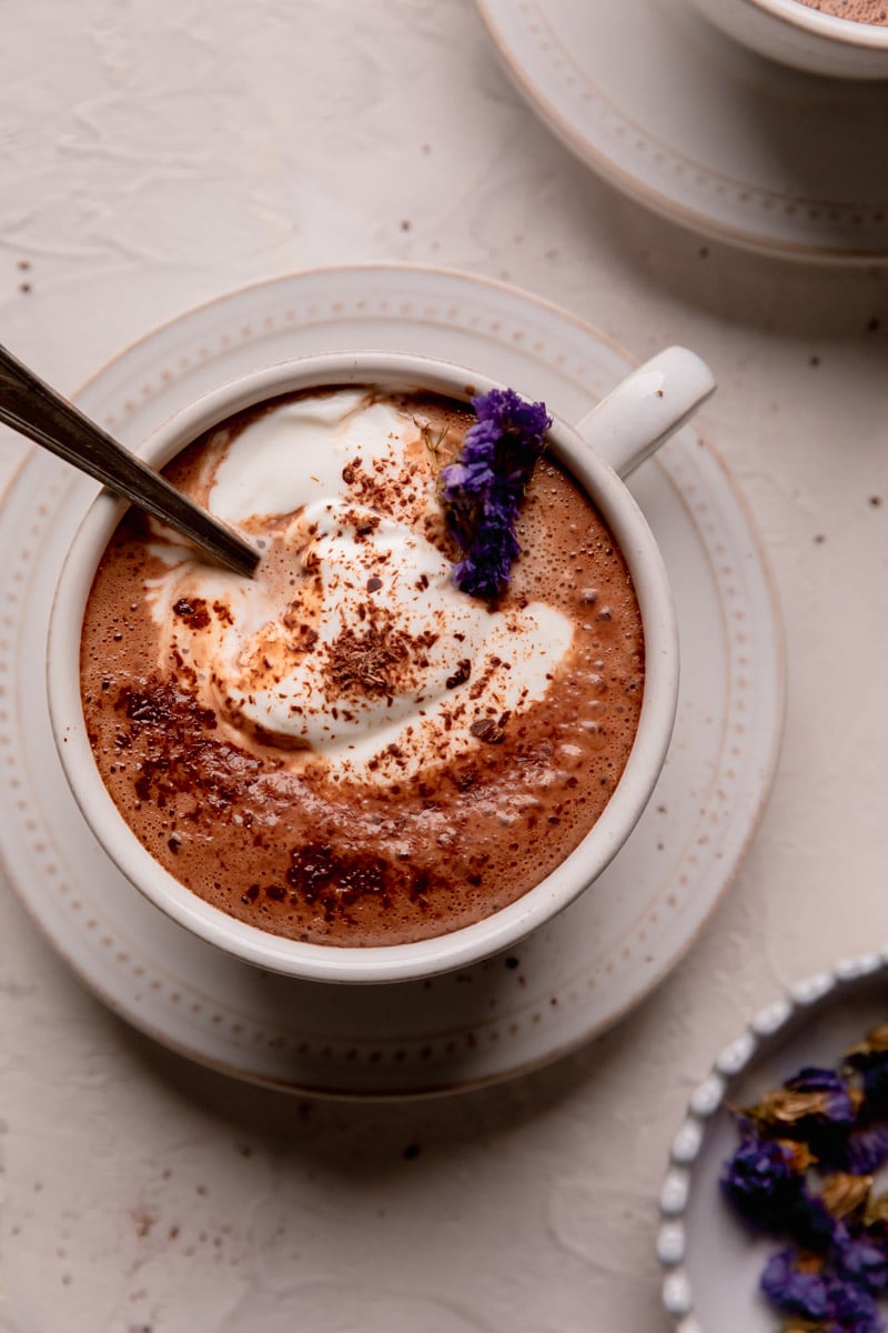 Earl Grey Hot Chocolate - Fanciful Eats