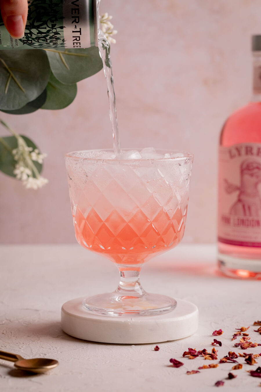 Rose Garden Cocktail (Non-Alcoholic) - Fanciful Eats