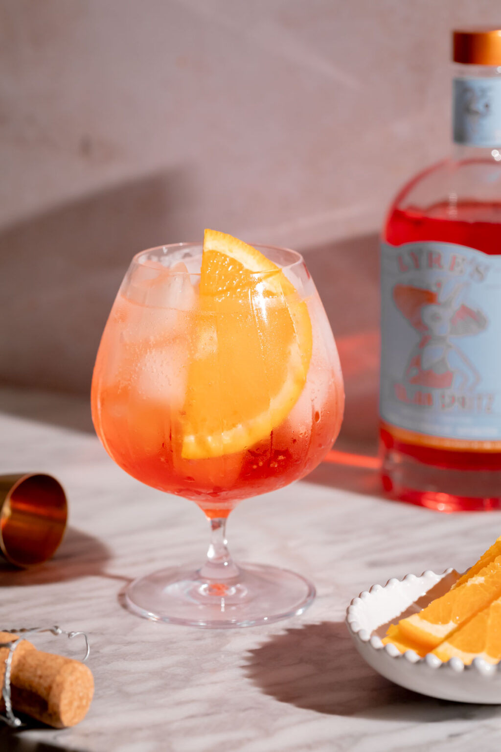 Non-Alcoholic Aperol Spritz - Fanciful Eats
